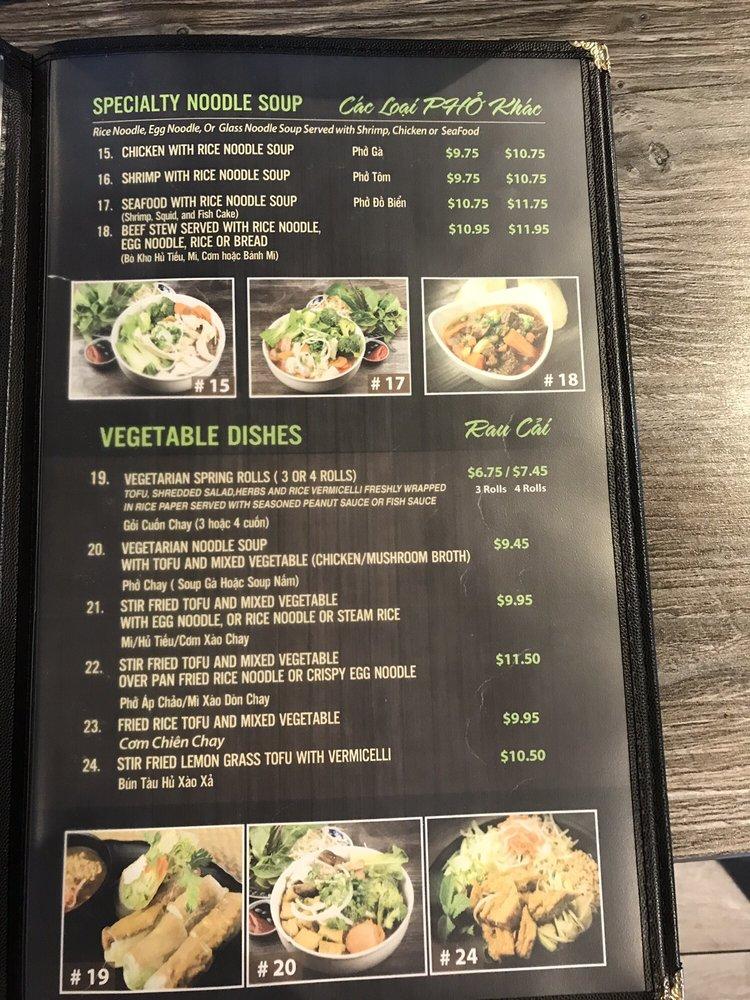 Menu at Pho Ha plus Vietnamese Cuisine restaurant, Diamond Bar