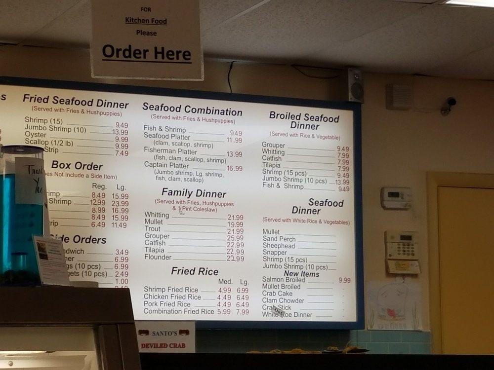 Menu at Blue Sea Seafood Market & Restaurant, Tampa