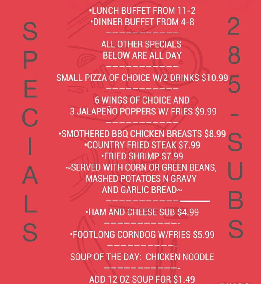 Menu at Classic Pizza & Subs pizzeria, Fort Meade