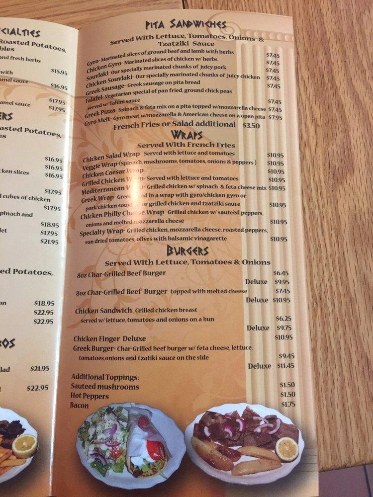 Carta del restaurante Greek Town Grille, Williston Park