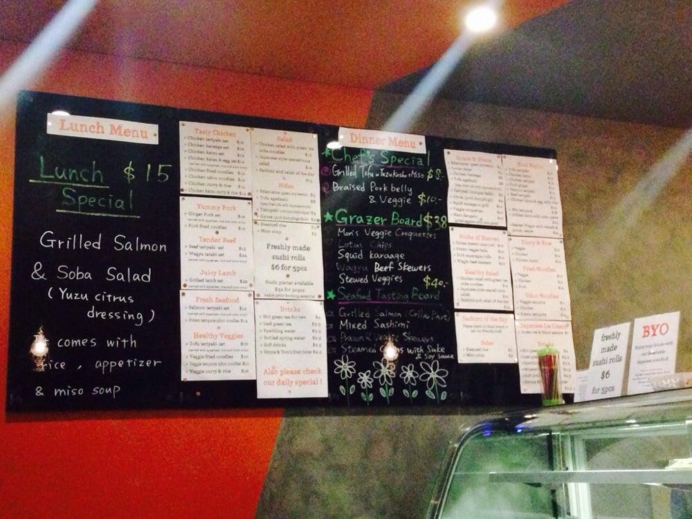 Menu at MON JAPANESE BISTRO restaurant, Leederville