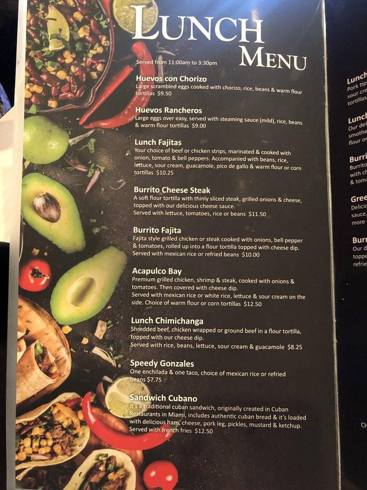 Menu at Dos Reales Authentic Mexican Restaurant, Shawnee