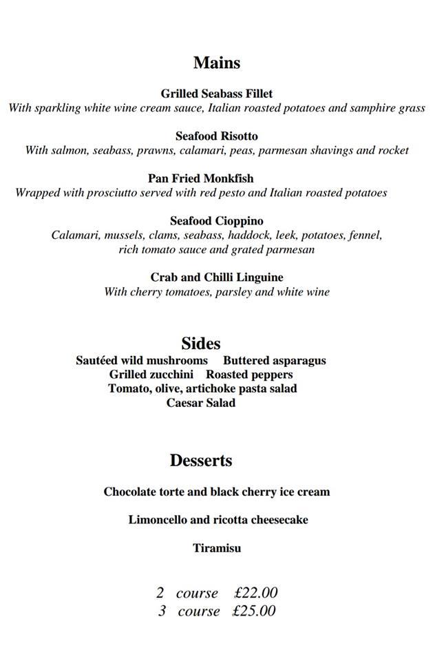 Menu at Dovedale Hotel & Restaurant (Book Direct for Best Prices ...