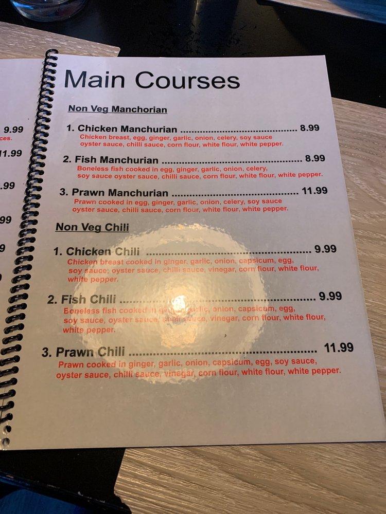 Menu at Ginger Garlic Nepalese Cuisine restaurant, Regina