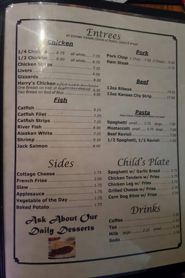 Menu at Lumpy's pub & bar, Gillespie