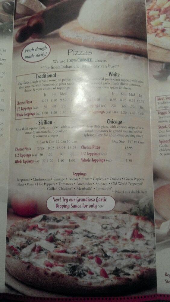Menu at Mt. Nebo Pizza Roma pizzeria, Economy, Mt Nebo Rd