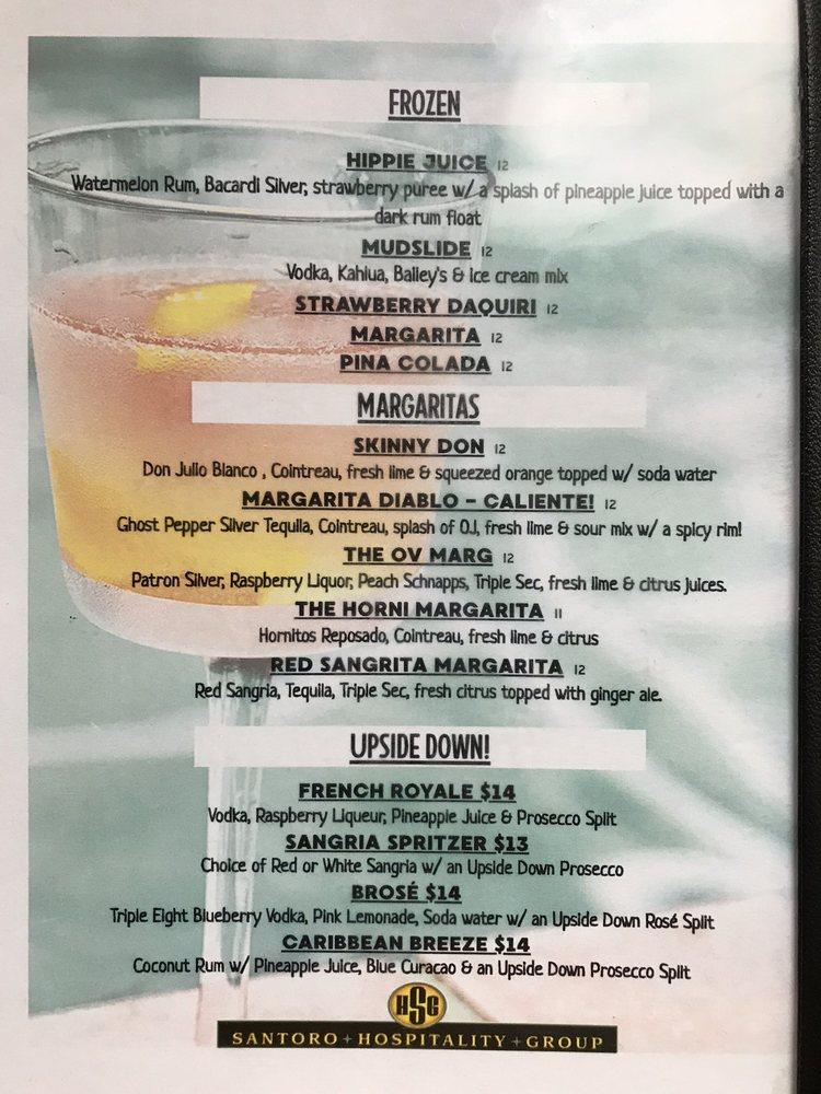 Menu at Ocean View Restaurant, Oak Bluffs
