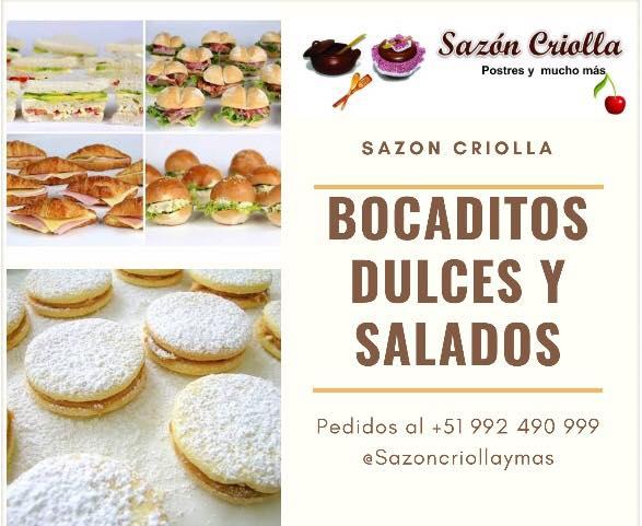 Menu at Sazon criolla postres y mas, Lima