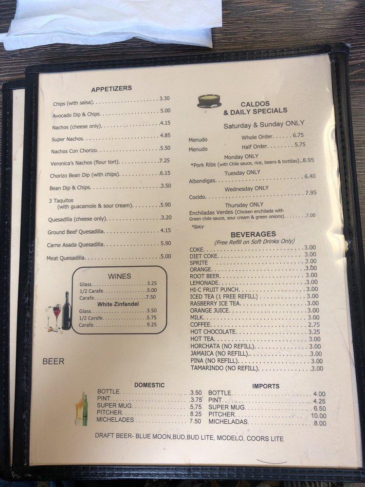 Menu at Country Fare Café restaurant, Fresno