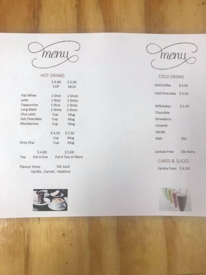 Menu at B creative with T cafe, Pialba