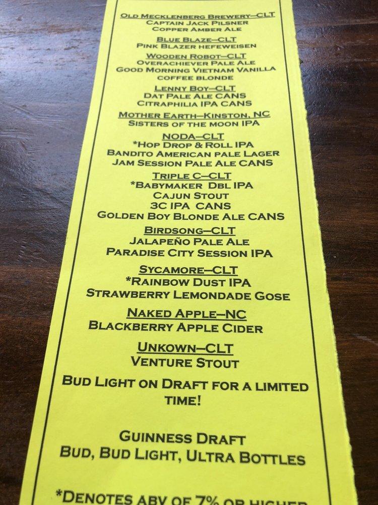 Menu at Valhalla Pub & Eatery, Charlotte