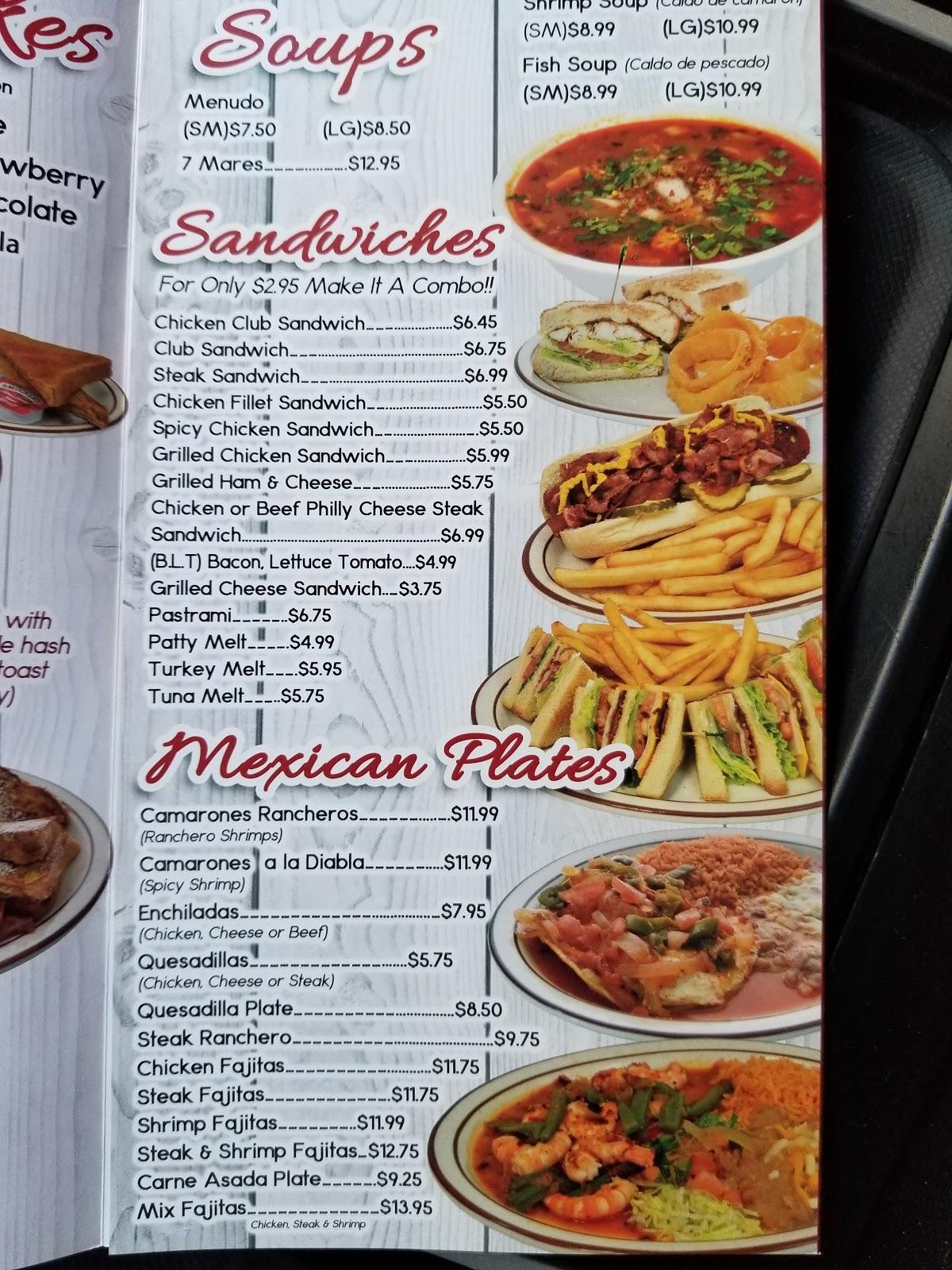 Menu at Chelo's Burger restaurant, Mecca