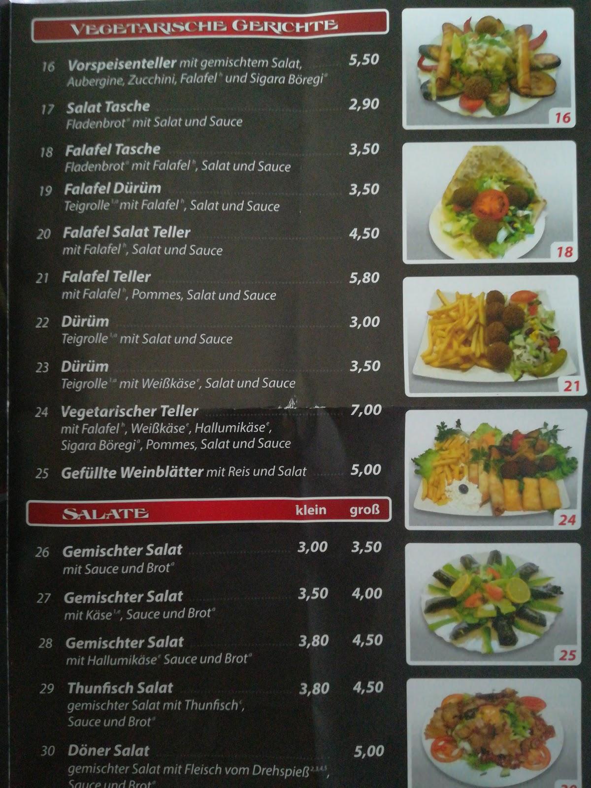 Speisekarte von Sara Döner Kebab Haus restaurant, Essen