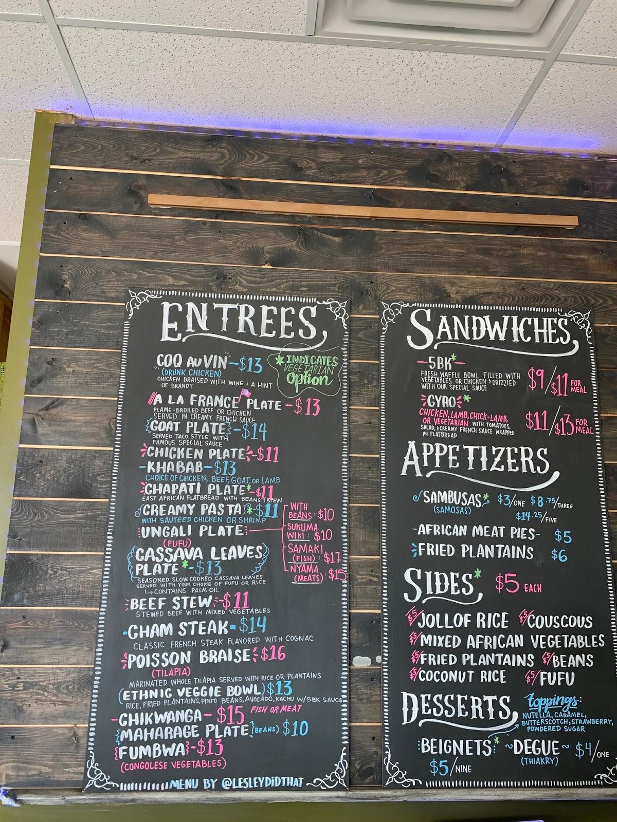 Menu at ADIBON FUSION CUISINE restaurant, Fargo
