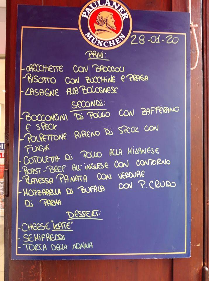 Menu at Manu Bar, San Donato Milanese
