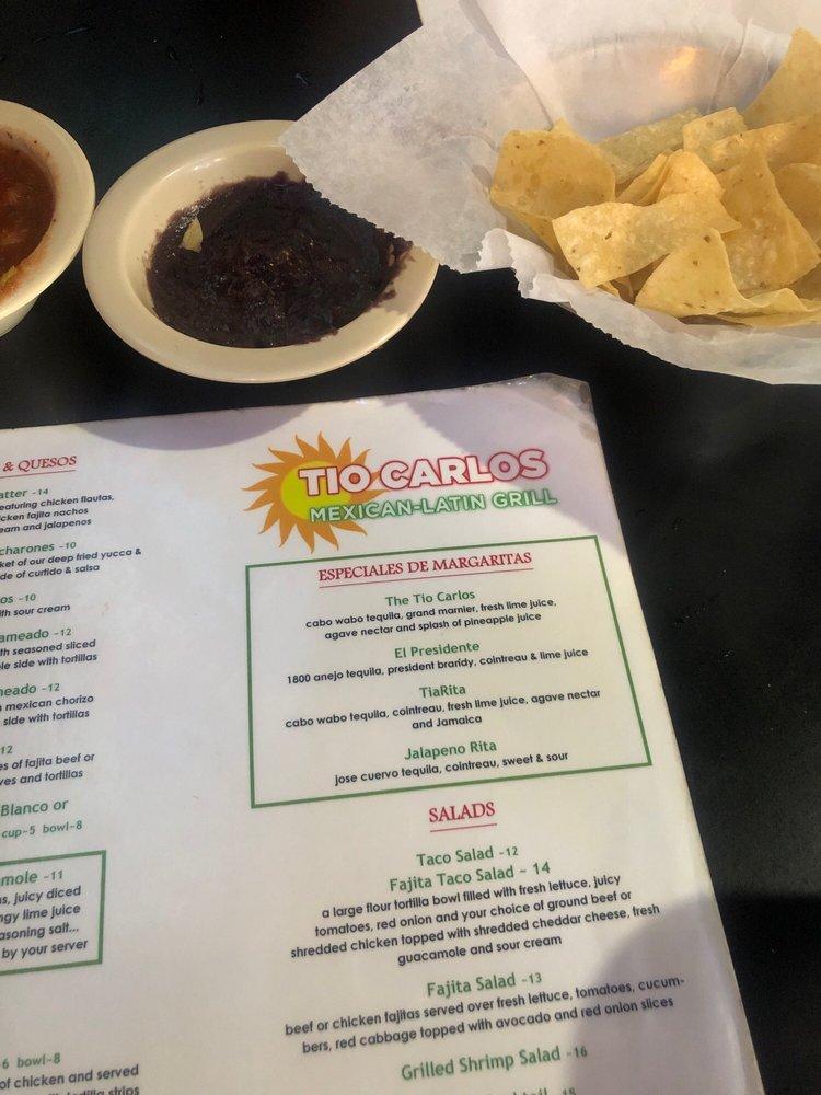 Menu at Tio Carlos Mexican Latin Grill pub & bar, Irving