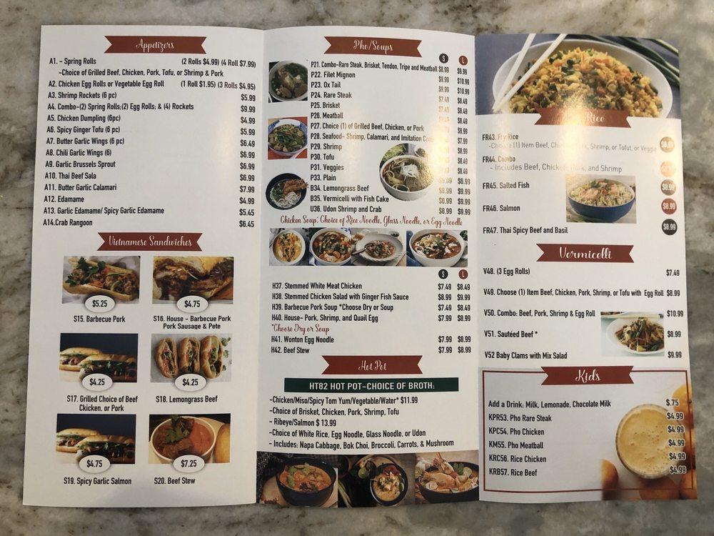 Menu at Pho Tastic & Deli restaurant, Corpus Christi