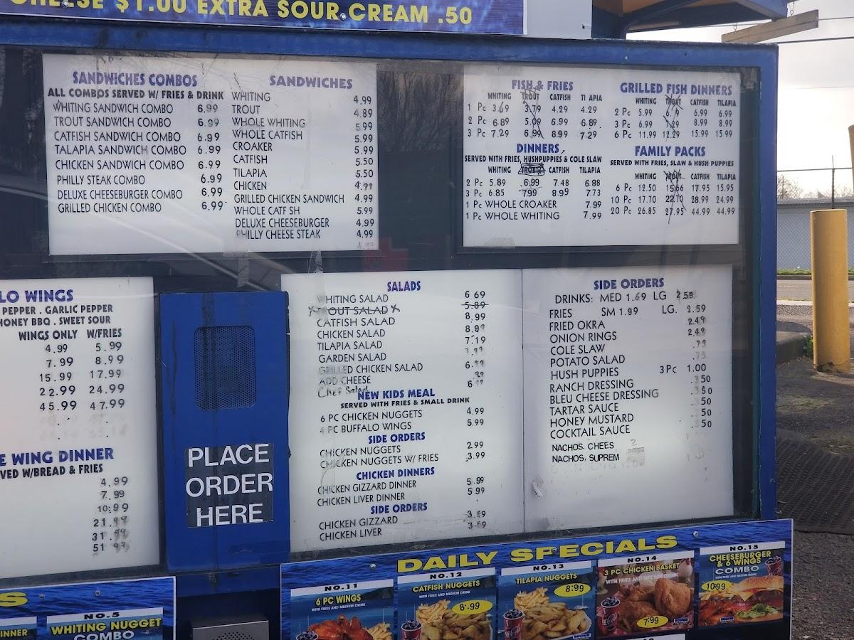 Menu at Boston fish supreme restaurant, Birmingham, 144 6th Ave SW