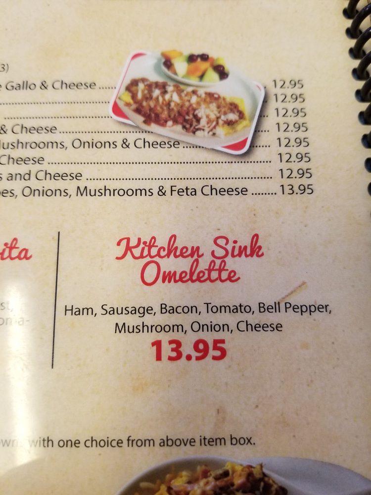 Menu at Brandon's Diner restaurant, Rancho Cucamonga, Base Line Rd