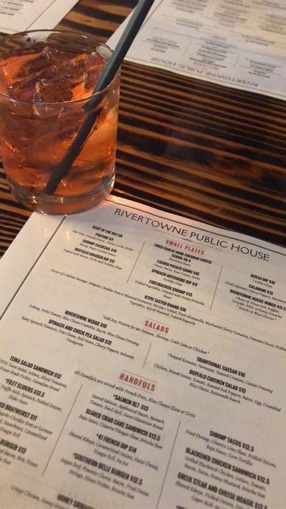 Carta de Rivertowne Public House, Mount Pleasant