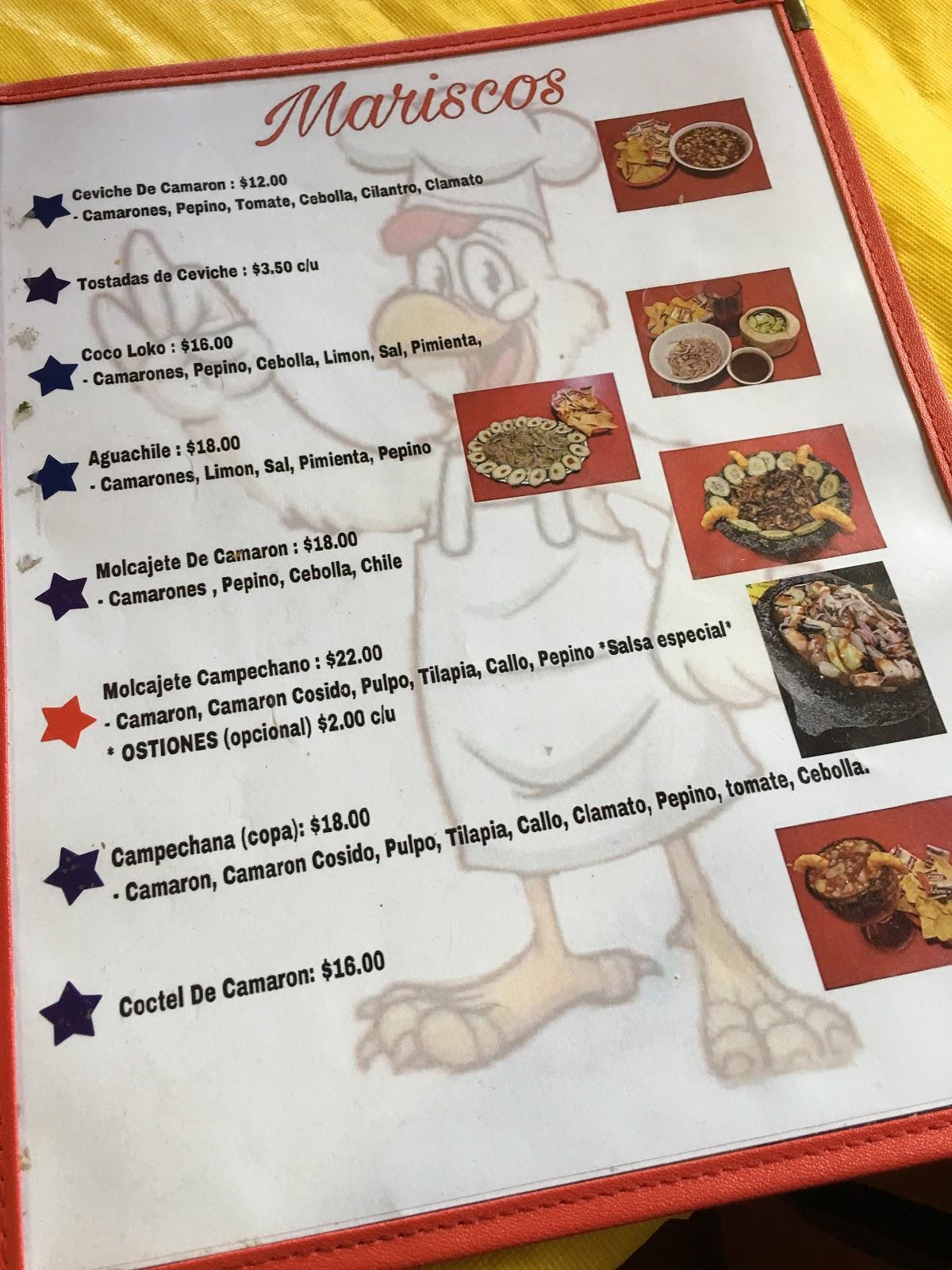 Menu at El Pollo Real restaurant, Tukwila, E Marginal Way S