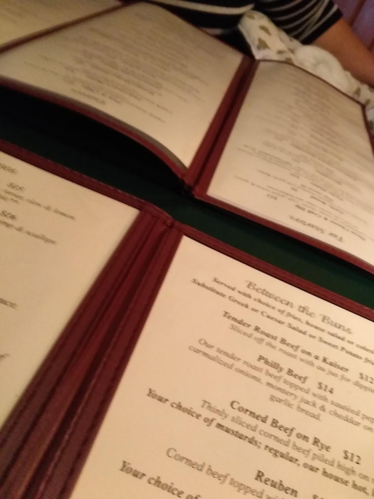 Menu at Fisher's Pier 4 Pub, Hamilton