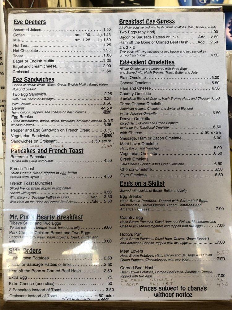 Menu at Mr Pup. Americana Sub. restaurant, Des Plaines, Lee St