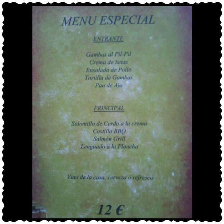 Menu at Ginger pub & bar, Madrid, Plaza Valle De La Jarosa