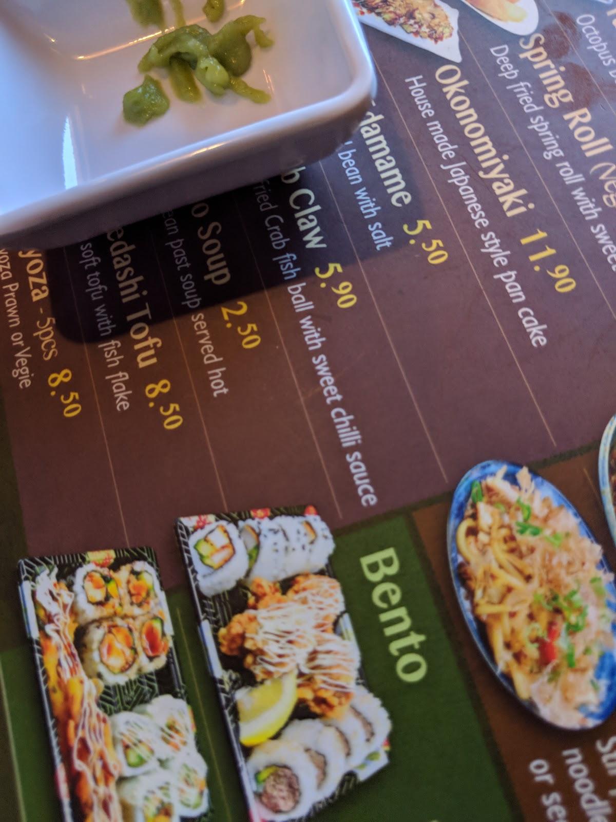 Menu at Sushi Ari Sippy Downs restaurant, Sippy Downs
