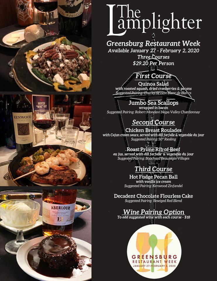 Menu at The Lamplighter Restaurant, Delmont, William Penn Hwy