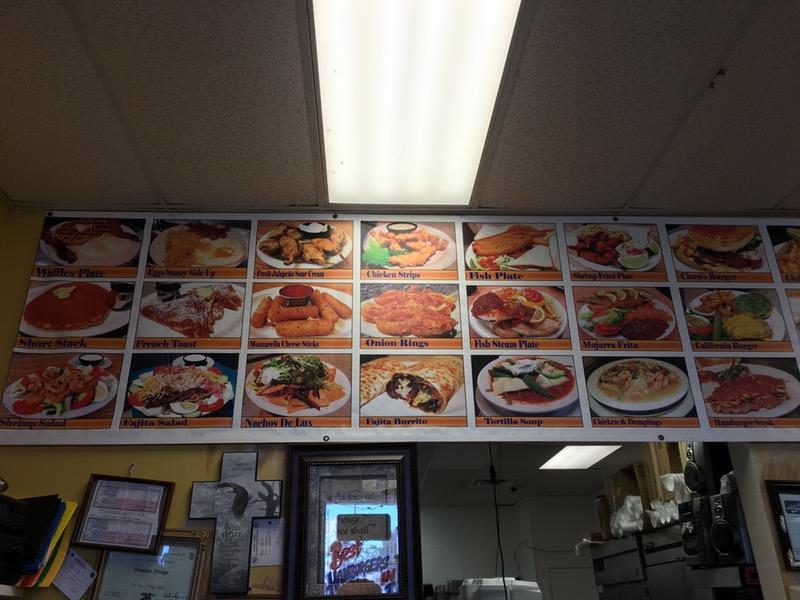 Menu at Cisco's Mexican Restaurant, Houston
