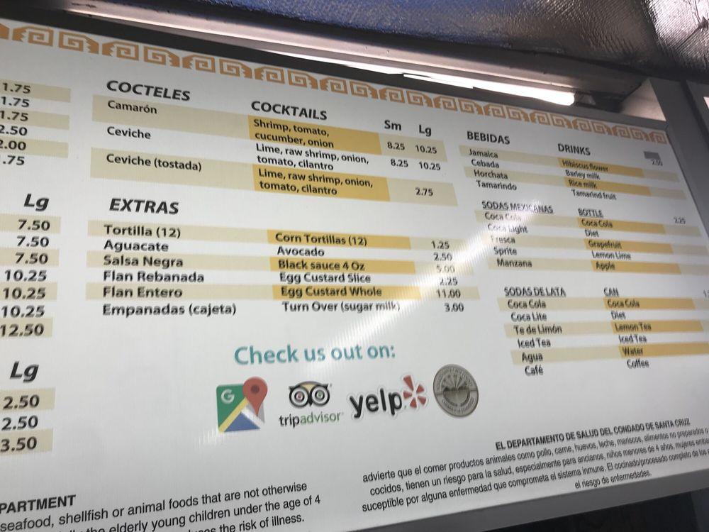 Menu at Cocina La Ley Restaurant, Nogales