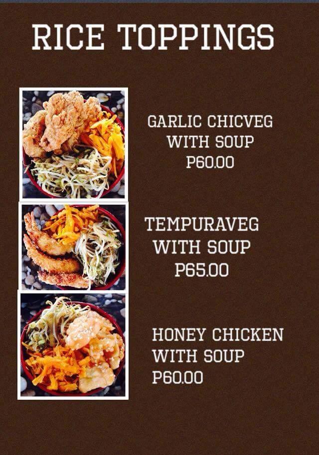 Menu at Rocs Burger Cafe, General Santos City