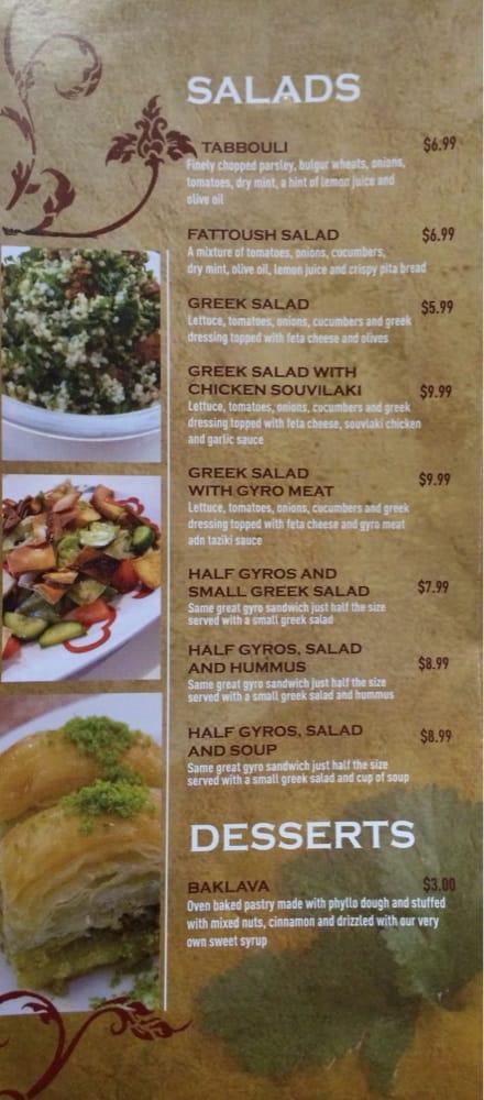 Menu at ALBASHA restaurant, Fishers, Village Square Ln