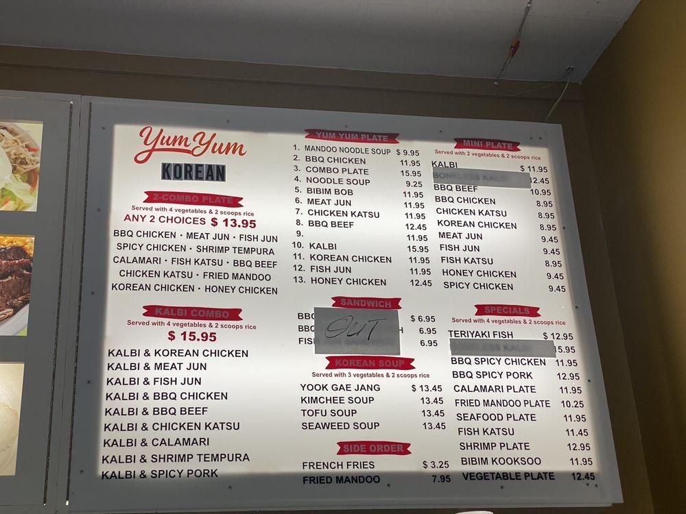 Menu at Arirang Korean Kitchen restaurant, Hilo