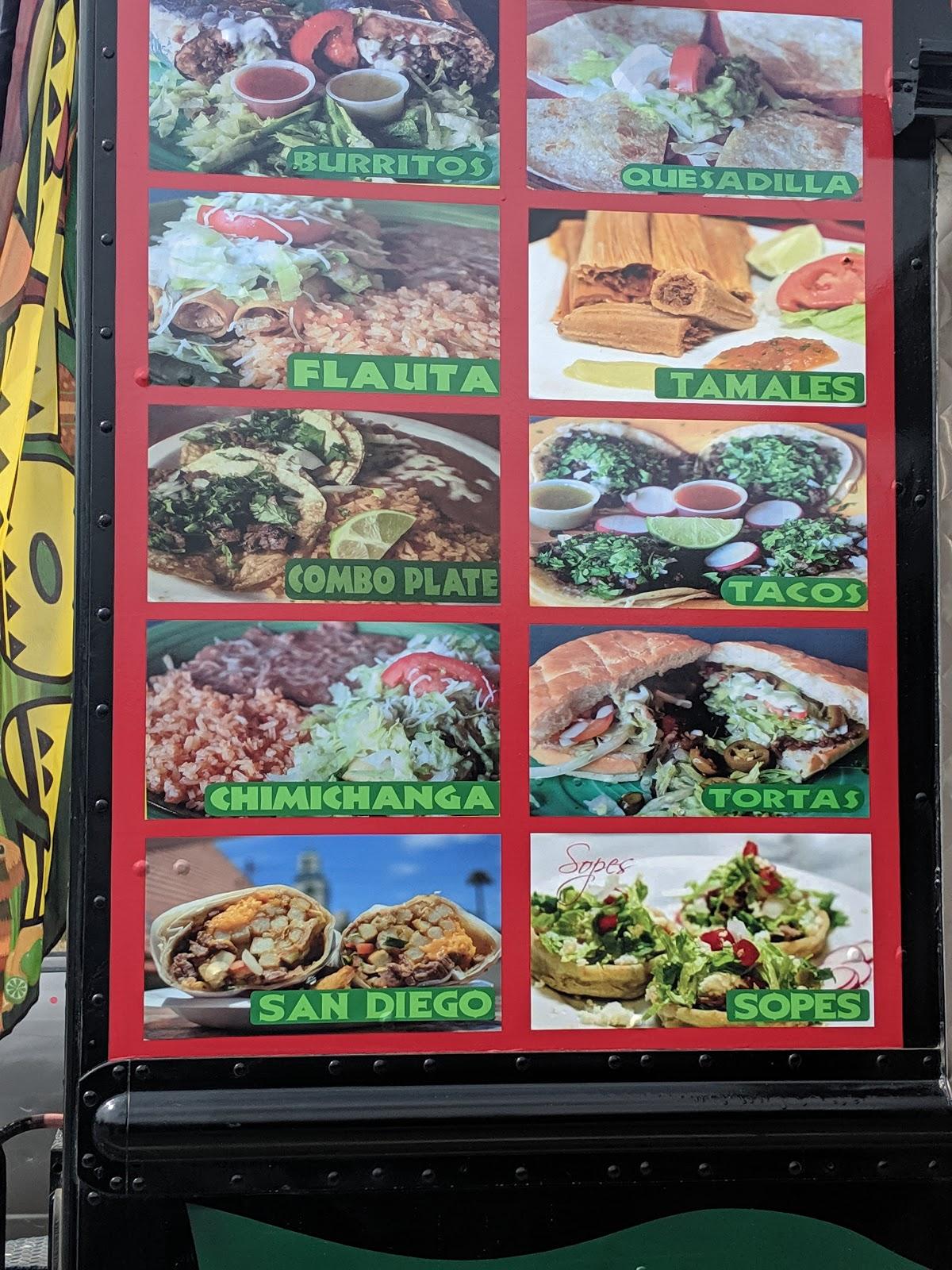 Menu at My Little Mexico restaurant, Lynden