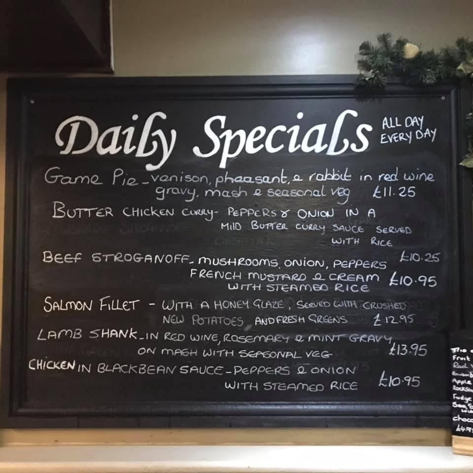 Menu at The Harvey Arms pub & bar, Auckley
