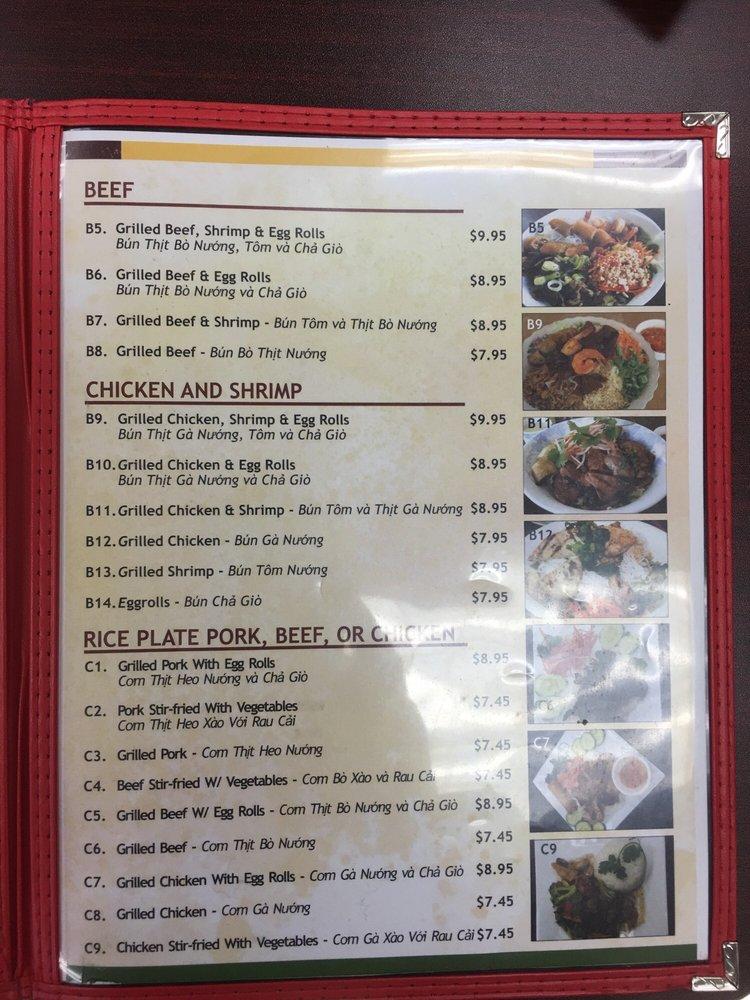 Menu at Pho Plus Vietnamese Restaurant, San Antonio, Austin Hwy #103