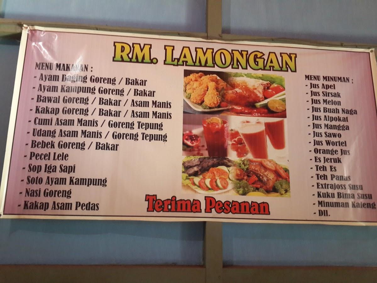 Menu at RM.LAMONGAN restaurant, Kantor