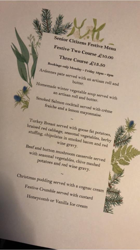 Menu at The Queens Head Public House, Harlow