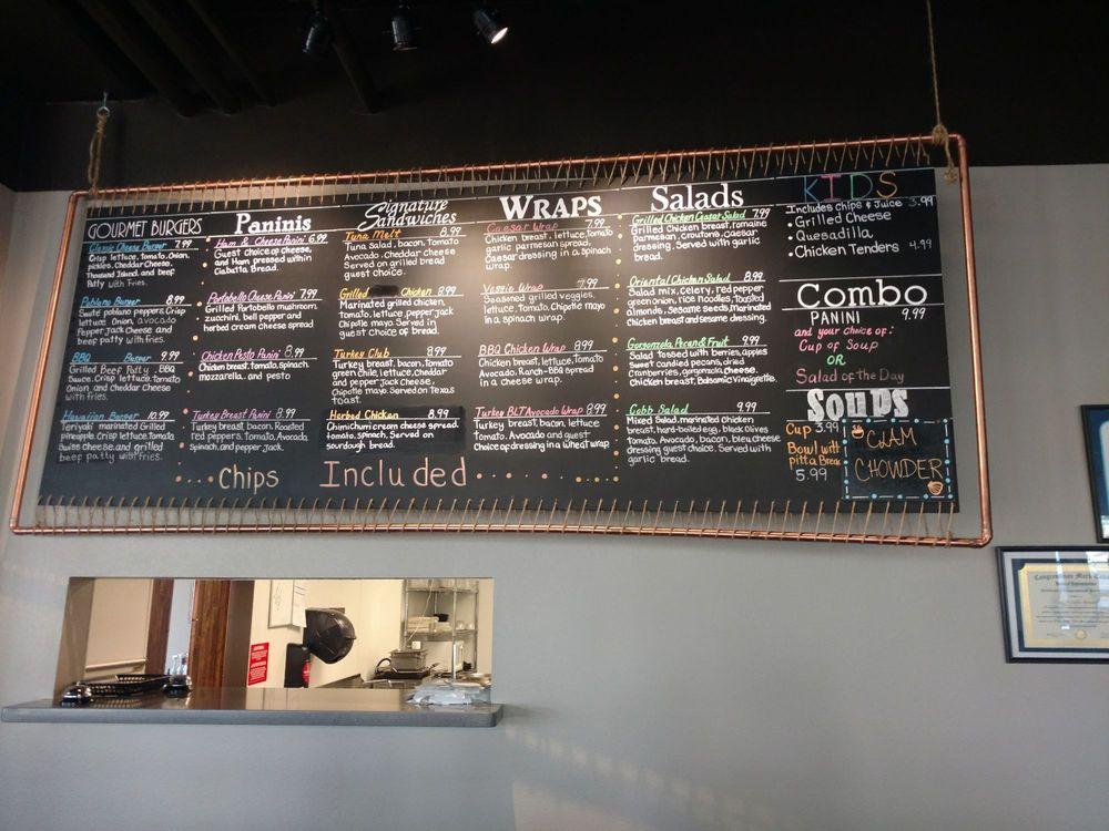 Menu at La Gare Cafe, Perris