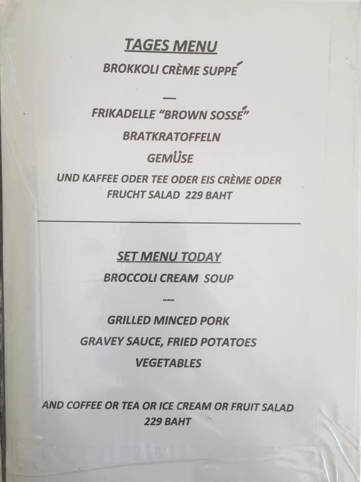 Carta de Samis International Restaurant, Pattaya, WWGJ+68H