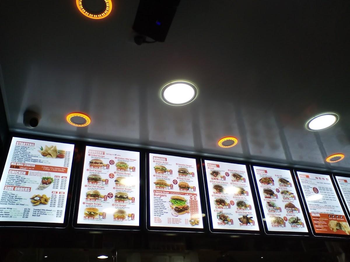 Menu at The Nile fast food, Blackburn