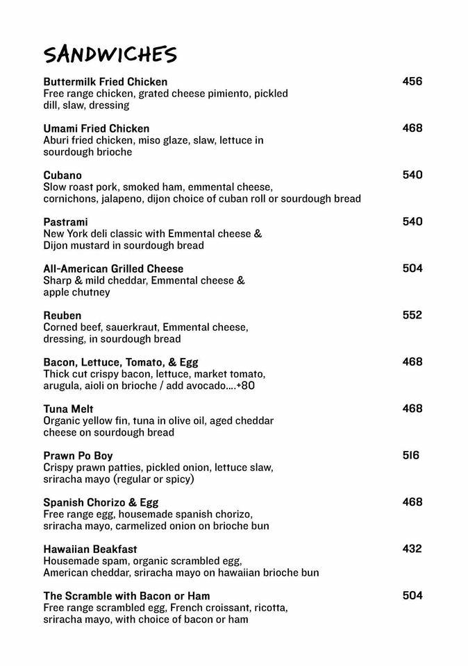 Menu at Dean & Deluca cafe, Makati, Ground Floor Edades Tower