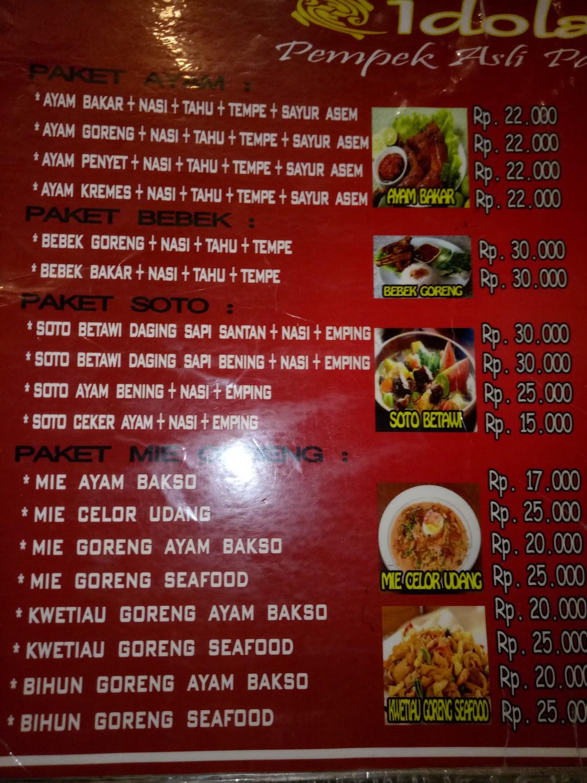 Menu at Food Couts PTC restaurant, Jakarta, RW88+M9Q