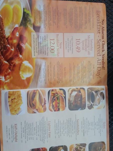 Menu at Saturday Morning Cafe, Baltimore, 236 S High St