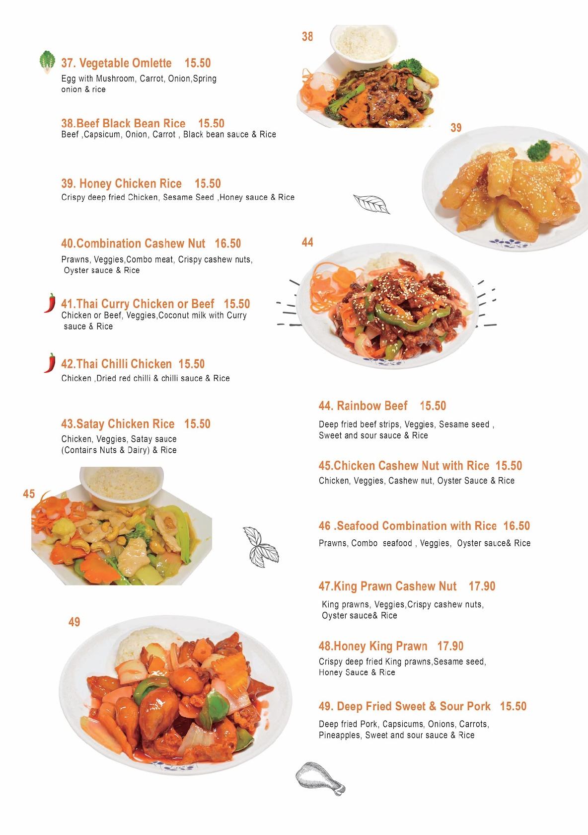 Menu at yummy tummy noodle restaurant, Burpengary