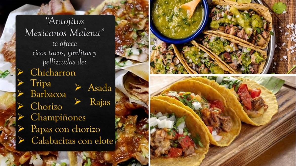 Menu at Antojitos Mexicanos Malena restaurant, Mexico