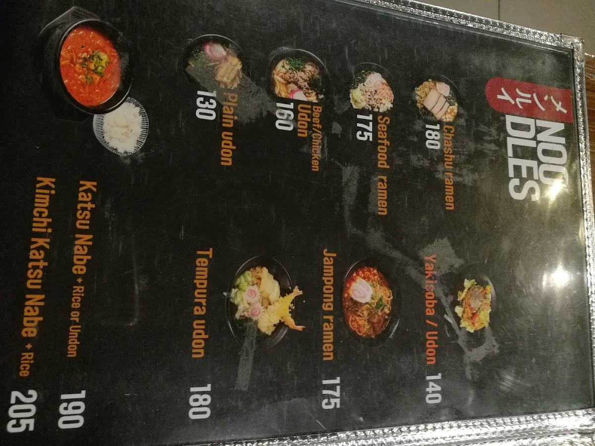 Menu at Ichiro Japanese Restaurant, Manila, Padre Noval St