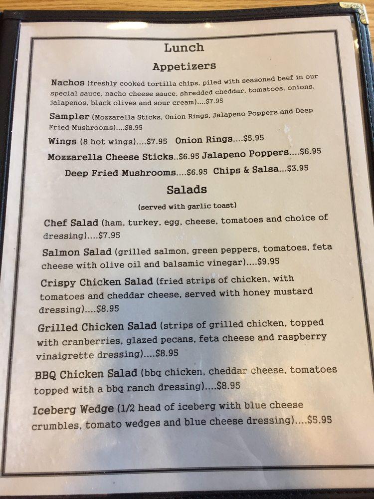 Menu at Bishop's Grill restaurant, St. George, 969 N 3050 E